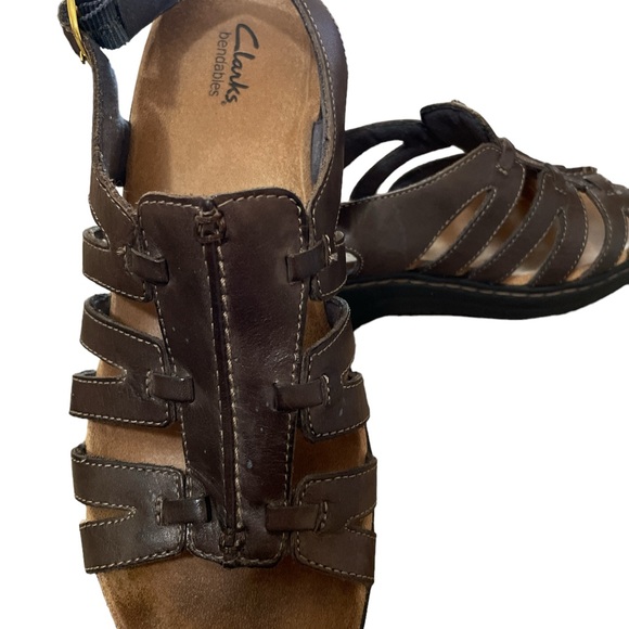 Clarks | Shoes | Clarks Size 9 Bendables Womans Brown Sandal | Poshmark